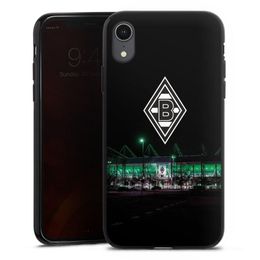 DeinDesign iPhone Xr Handy Silikon H&uuml;lle Case schwarz Handyh&uuml;lle Borussia M&ouml;nchengladbach Official Licensed Product Stadium