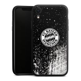 DeinDesign iPhone Xr Handy Premium Silikon H&uuml;lle Handyh&uuml;lle schwarz Case Official Licensed Product Fcb Fc Bayern M&uuml;nchen Silikon Premium Case
