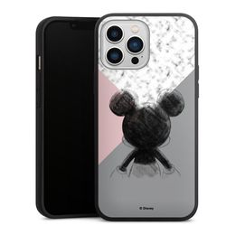 DeinDesign iPhone 13 Pro Max Handy Premium Silikon H&uuml;lle Handyh&uuml;lle schwarz Case Marble Disney Mickey Mouse Silikon Premium Case