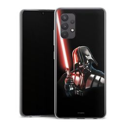 DeinDesign Galaxy A32 4G Handy Silikon H&uuml;lle Case transparent Handyh&uuml;lle Merchandise Darth Vader Star Wars Silikon Case
