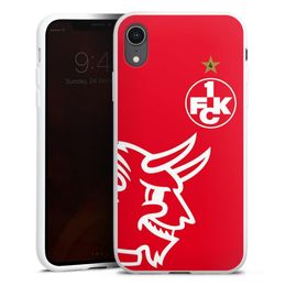 DeinDesign iPhone Xr Handy Silikon H&uuml;lle Case wei&szlig; Handyh&uuml;lle Star Devil 1. Fc Kaiserslautern Silikon Case