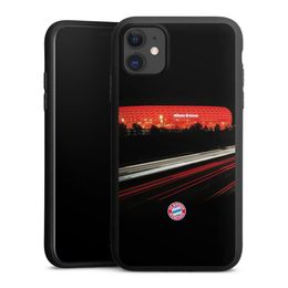 DeinDesign iPhone 11 Handy Premium Silikon H&uuml;lle Handyh&uuml;lle schwarz Case Fcb Fc Bayern M&uuml;nchen Stadium Silikon Premium Case