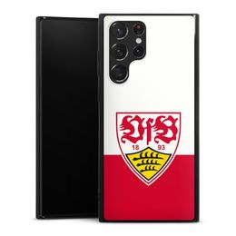 DeinDesign Galaxy S22 Ultra Handy Silikon H&uuml;lle Case schwarz Handyh&uuml;lle Vfb Stuttgart Logo Official Licensed Product