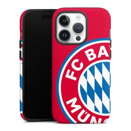 DeinDesign iPhone 14 Pro Handy Panzer Handyh&uuml;lle robuste Outdoor H&uuml;lle Schutzh&uuml;lle matt Official Licensed Product Fcb Fc Bayern M&uuml;nchen Tough Case