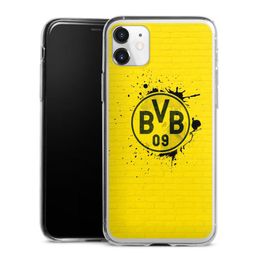 DeinDesign iPhone 11 Handy Slim Case Silikon Handyh&uuml;lle transparent H&uuml;lle extra d&uuml;nn Official Licensed Product Bvb Borussia Dortmund Silikon Slim Case