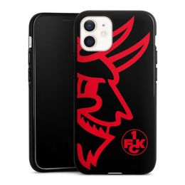 DeinDesign iPhone 12 mini Handy Silikon H&uuml;lle Case schwarz Handyh&uuml;lle 1. Fc Kaiserslautern Logo Official Licensed Product