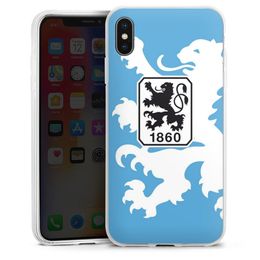 DeinDesign iPhone Xs Max Handy Silikon H&uuml;lle Case transparent Handyh&uuml;lle Coat Of Arms Tsv 1860 M&uuml;nchen Official Licensed Product Silikon Case