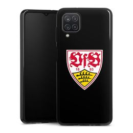 DeinDesign Galaxy A12 Handy Silikon H&uuml;lle Case schwarz Handyh&uuml;lle Official Licensed Product Vfb Stuttgart Coat Of Arms
