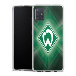 DeinDesign Galaxy A51 Handy Silikon H&uuml;lle Case transparent Handyh&uuml;lle Sv Werder Bremen Coat Of Arms Official Licensed Product Silikon Case
