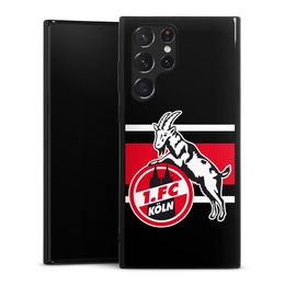 DeinDesign Galaxy S22 Ultra Handy Silikon H&uuml;lle Case schwarz Handyh&uuml;lle Official Licensed Product 1. Fc K&ouml;ln Logo