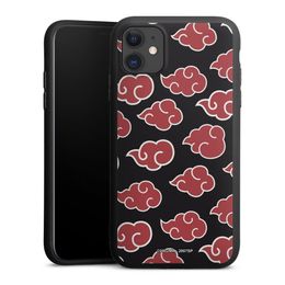 DeinDesign iPhone 11 Handy Premium Silikon H&uuml;lle Handyh&uuml;lle schwarz Case Akatsuki Naruto Shippuden Pattern Silikon Premium Case