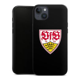 DeinDesign iPhone 14 Plus Handy Silikon H&uuml;lle Case schwarz Handyh&uuml;lle Vfb Stuttgart Coat Of Arms Official Licensed Product