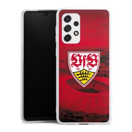 DeinDesign Galaxy A33 5G Handy Silikon H&uuml;lle Case transparent Handyh&uuml;lle Vfb Stuttgart Official Licensed Product Stadium Silikon Case