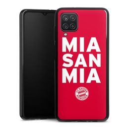 DeinDesign Galaxy A12 Handy Silikon H&uuml;lle Case schwarz Handyh&uuml;lle Fc Bayern M&uuml;nchen Mia San Mia Fcb