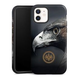 DeinDesign iPhone 12 mini Handy Panzer Handyh&uuml;lle robuste Outdoor H&uuml;lle Schutzh&uuml;lle gl&auml;nzend Eintracht Frankfurt Official Licensed Product Eagle Tough Case