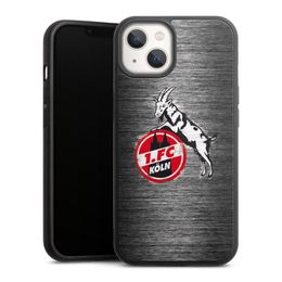 DeinDesign iPhone 13 Handy Gallery Case Handyh&uuml;lle 9H Geh&auml;rtetes Glas R&uuml;ckseite H&uuml;lle Official Licensed Product Metallic Look 1. Fc K&ouml;ln Gallery Case