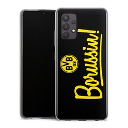 DeinDesign Galaxy A32 4G Handy Silikon H&uuml;lle Case transparent Handyh&uuml;lle Borussia Dortmund Bvb Soccer Silikon Case