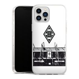 DeinDesign iPhone 13 Pro Max Handy Silikon H&uuml;lle Case transparent Handyh&uuml;lle Stadium Die Fohlen Borussia M&ouml;nchengladbach Silikon Case