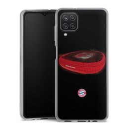 DeinDesign Galaxy A12 Handy Silikon H&uuml;lle Case transparent Handyh&uuml;lle Fcb Official Licensed Product Fc Bayern M&uuml;nchen Stadium Silikon Case