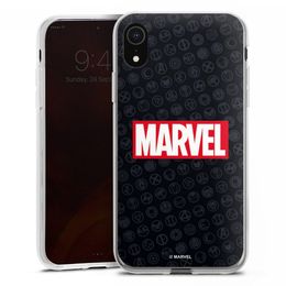 DeinDesign iPhone Xr Handy Silikon H&uuml;lle Case transparent Handyh&uuml;lle Logo Marvel Comic Silikon Case