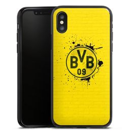 DeinDesign iPhone X Handy Silikon H&uuml;lle Case schwarz Handyh&uuml;lle Official Licensed Product Bvb Borussia Dortmund