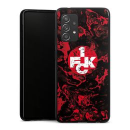 DeinDesign Galaxy A52s 5G Handy Silikon H&uuml;lle Case schwarz Handyh&uuml;lle 1. Fc Kaiserslautern Logo 1. Fck