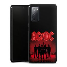 DeinDesign Galaxy S20 FE Handy Silikon H&uuml;lle Case schwarz Handyh&uuml;lle Band Acdc Official Licensed Product