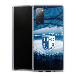 DeinDesign Galaxy S20 FE 5G Handy Silikon H&uuml;lle Case transparent Handyh&uuml;lle 1. Fcm Stadium 1. Fc Magdeburg Silikon Case