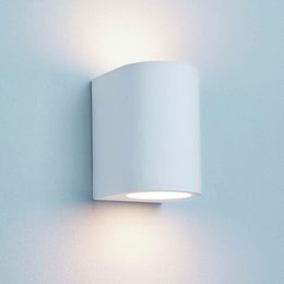 Gypsum - 1 Light Up & Down Wandleuchte Paintable White Plaster, G9 - Searchlight