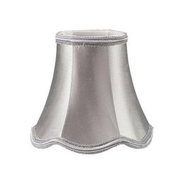 Inspired Lighting - Inspired Diyas - Onida - Clip-On Fabric Shade Silver 70, 130 mm x 120 mm