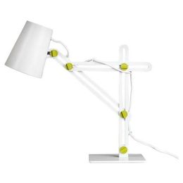Inspired Mantra - Looker - Tisch Task Lampe 1 Licht E27, Matt Weiß, Grün