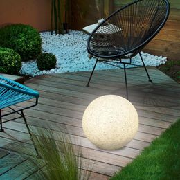 Esotec - Solar Leuchtkugel 50cm Steinoptik Solarlampe Gartenleuchte granit 106022
