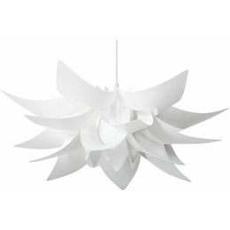 Beliani Hängeleuchte Weiß Blumenform Wasserlilie Kinderzimmer Beleuchtung Modernes Design - Weiß