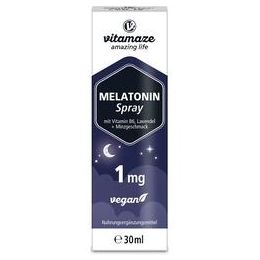 Vitamaze GmbH Melatonin 1 mg hochdosiert vegan Spray 30 ml