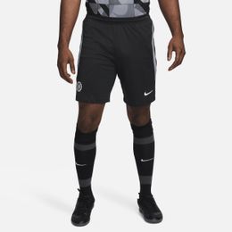 Chelsea FC Strike Third Nike Dri-FIT Fußballshorts aus Strickmaterial für Herren - Schwarz