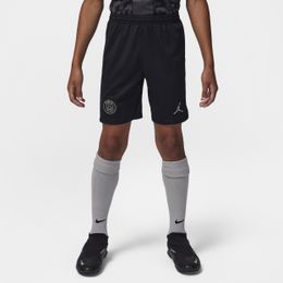 Paris Saint-Germain 2023/24 Stadium Third Nike Dri-FIT Fußball-Shorts für jüngere Kinder - Schwarz