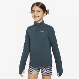 Nike Dri-FIT Longsleeve mit Halbreißverschluss für ältere Kinder (Mädchen) - Grün