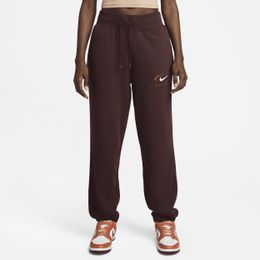 Nike Sportswear Phoenix Fleece extragroße Damenhose mit hohem Bund - Braun