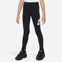 Nike Sportswear Essential Leggings mit mittelhohem Bund für ältere Kinder (Mädchen) - Schwarz