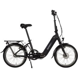 SFM BIKES SAXXX E-Bike Compact Comfort Plus, 3 Gang, Nabenschaltung, Frontmotor, 360 Wh Akku, schwarz