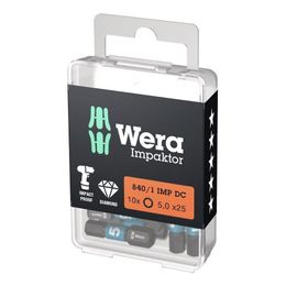 Wera Bit-Set, Bit-Sortiment Impaktor 1/4" DIN 3126 C6
