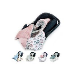 Einschlagdecke Babyschale Autositz mit Klettverschluss