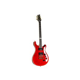 Fame E-Gitarre, Forum Custom Flamed Maple Top Transparent Red