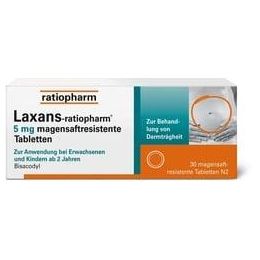 LAXANS-ratiopharm 5 mg magensaftres.Tabletten 30 St