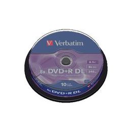 Verbatim DVD+R DL 8.5 GB Spindel von 10 - 43666