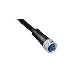 Molex Nano-Change (M8) Single-Ended Cordset 4 Poles Female (Straight) to Pigtail 0.25mm&sup2; Black PVC Cable 2.0m (6.56') Length, Packung &agrave; 24 St&uuml;ck - 
