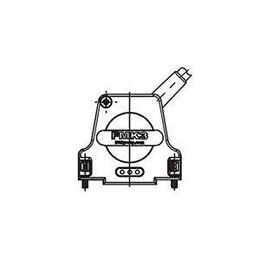 Molex FCT Metal D-Sub Connector Shell Size 5 45&deg; Angle Cable Outlet Large Inner Chamber Rubber Bushing and Locking Screws - 172704-0103