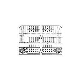 TE Connectivity 2 ROW BOX PIN 120 POS R/A Board Connector 120 Contact(s) 2 Row(s) Male Right Angle 0.075 inch Pitch Solder Terminal Blue Insulator Receptacle - 1-531719-2