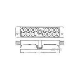 TE Connectivity ASY RCPT PWB MT 12 POS Rack & Panel Connectors ASY RCPT PWB MT 12 POS - 1604798-4