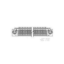 TE Connectivity 3 ROW BOX PIN 240 POS R/A Board Connector 240 Contact(s) 3 Row(s) Male Right Angle Solder Terminal - 447207-8